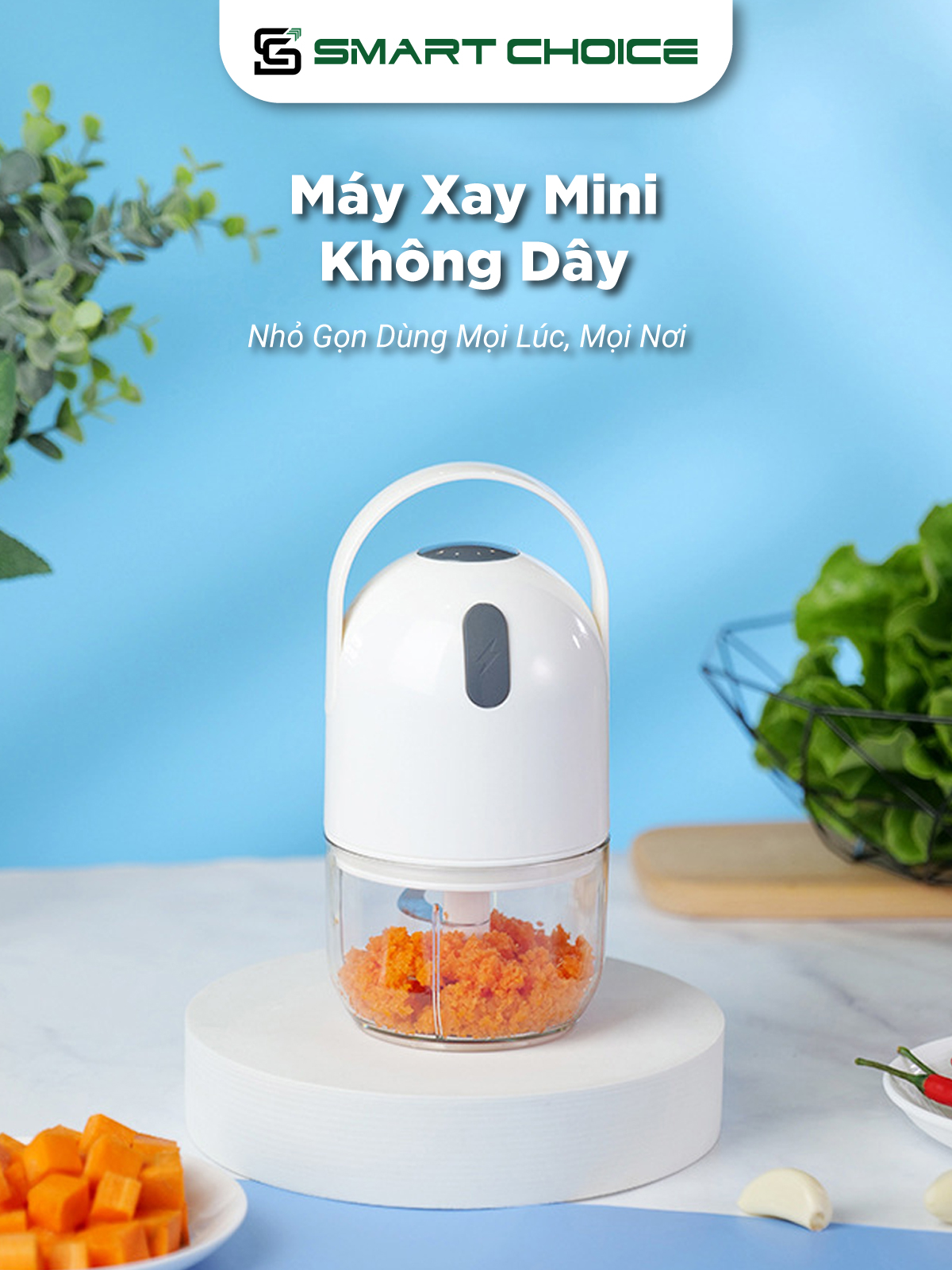 Máy xay mini cầm tay SmartChoice